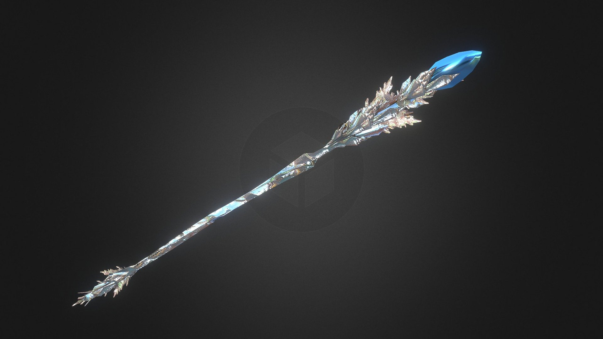 Ice Staff - 3D model by Portalarium [46e93d1] - Sketchfab