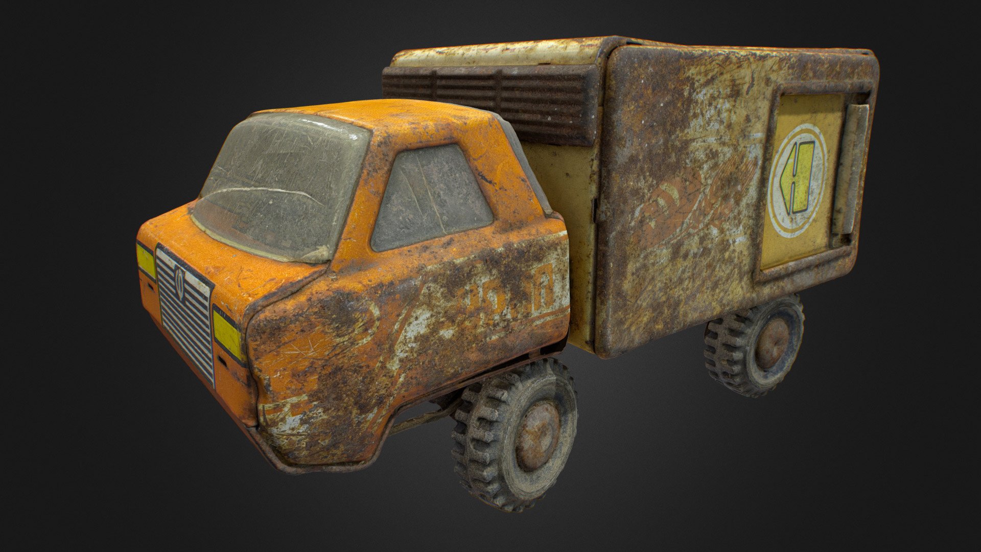 Old USSR Soviet Metal Toy Car URAL "BREAD" - 3D model by Skeptic ...