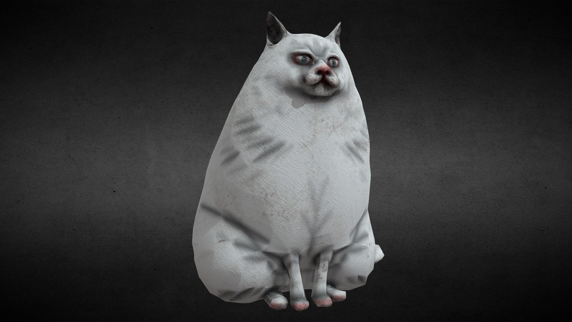 Big Fat creepy Cat - Download Free 3D model by Marcin.Kwiatkowski ...