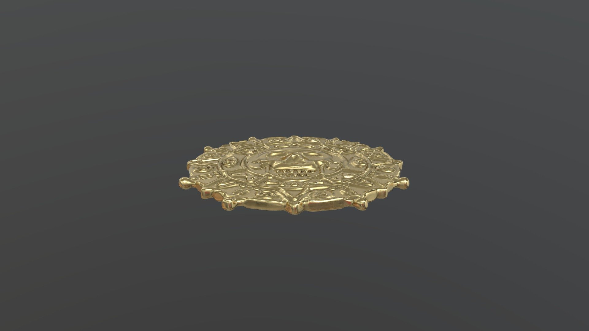Pirate Coin - 3D model by Fingersbrush [46ec0e3] - Sketchfab