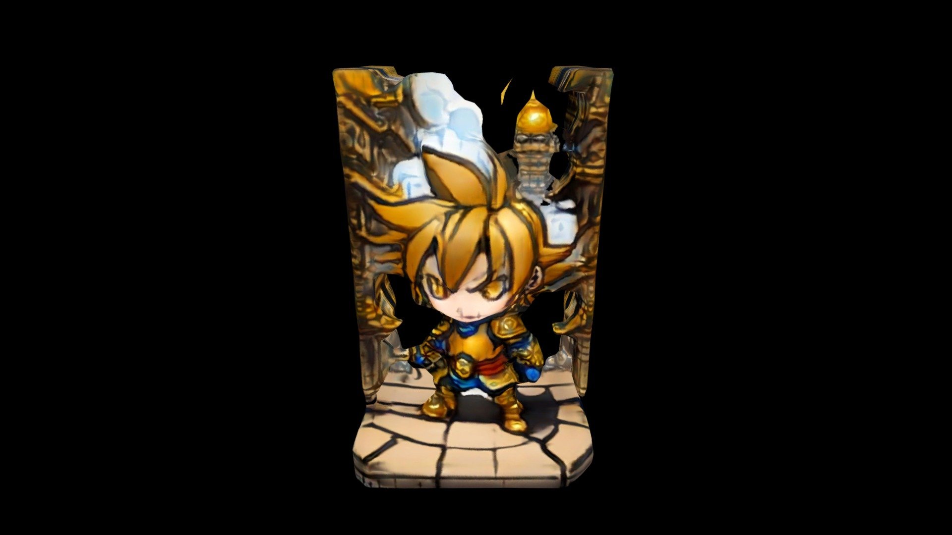In the center of the image, there is a chibi cha - Download Free 3D ...