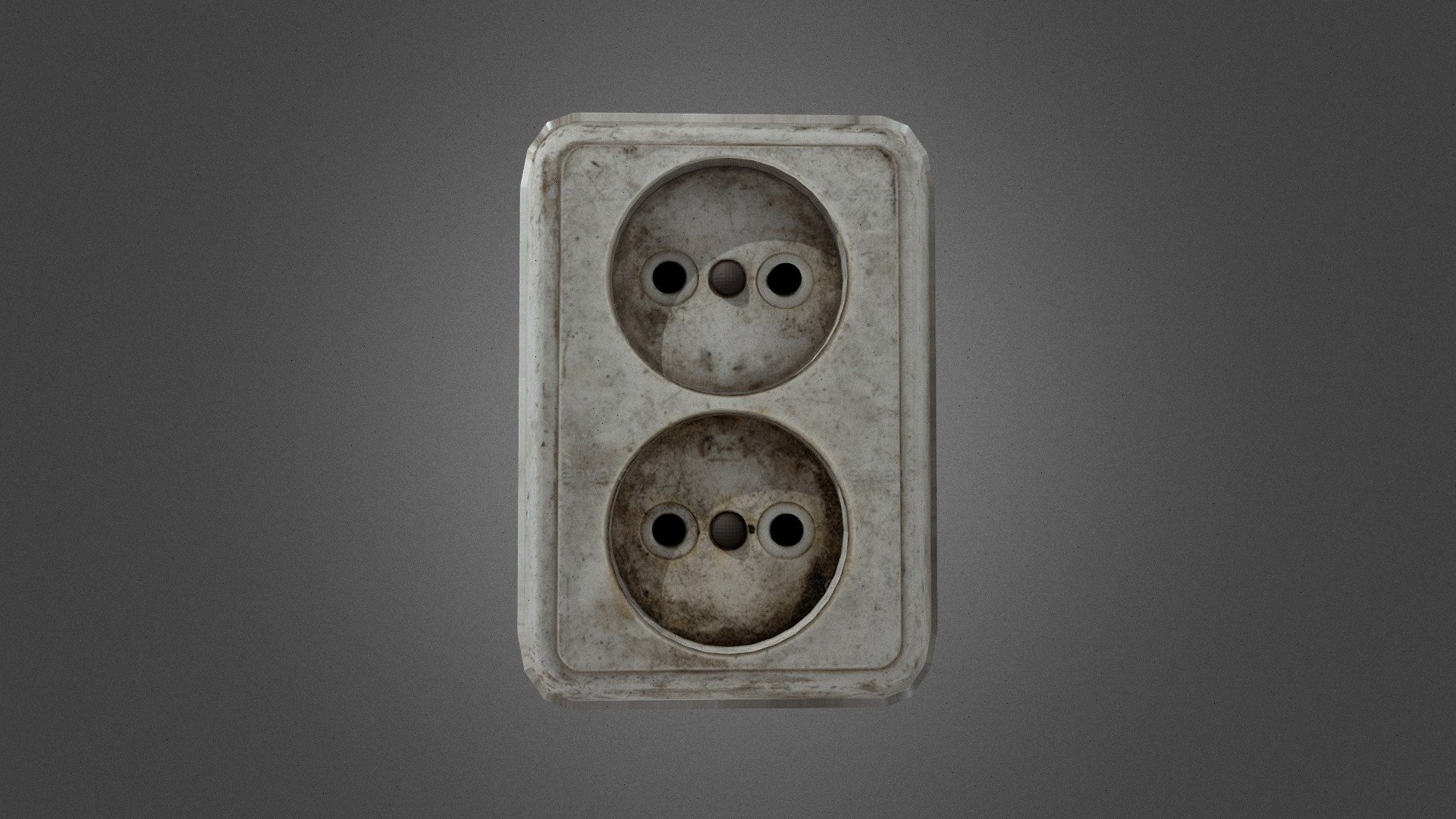 Old Dirty Electrical Outlet — Low Poly - Download Free 3D model by My ...