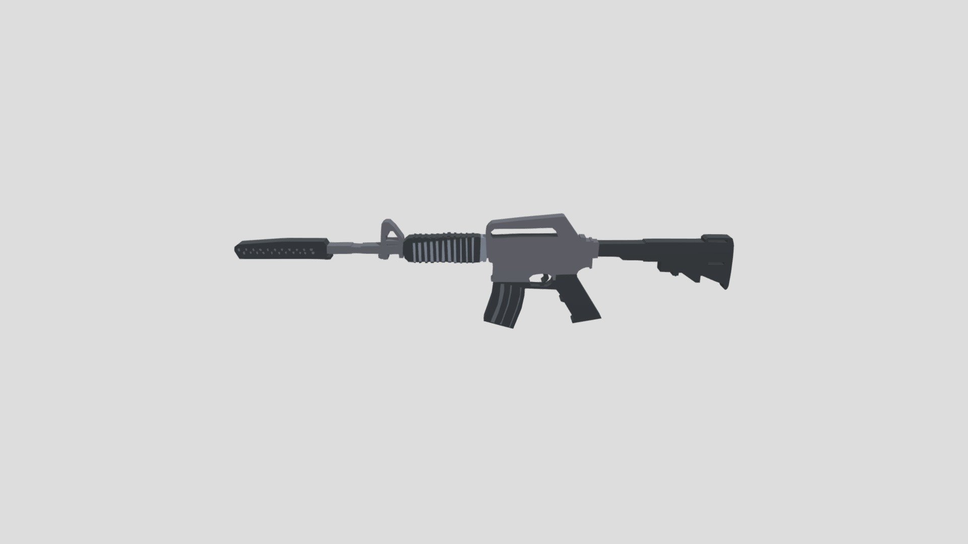 M4a1- S - Download Free 3D model by kianu_blenderist (@kianu_blender ...
