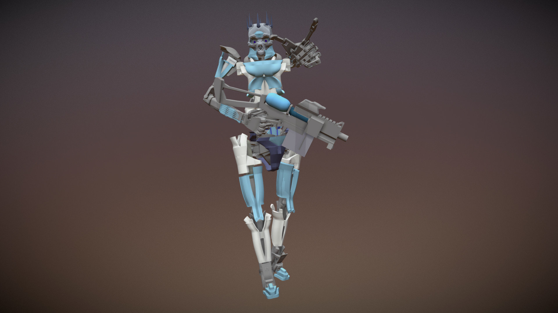 Humanoid robot - 3D model by prezes_art [46f32de] - Sketchfab