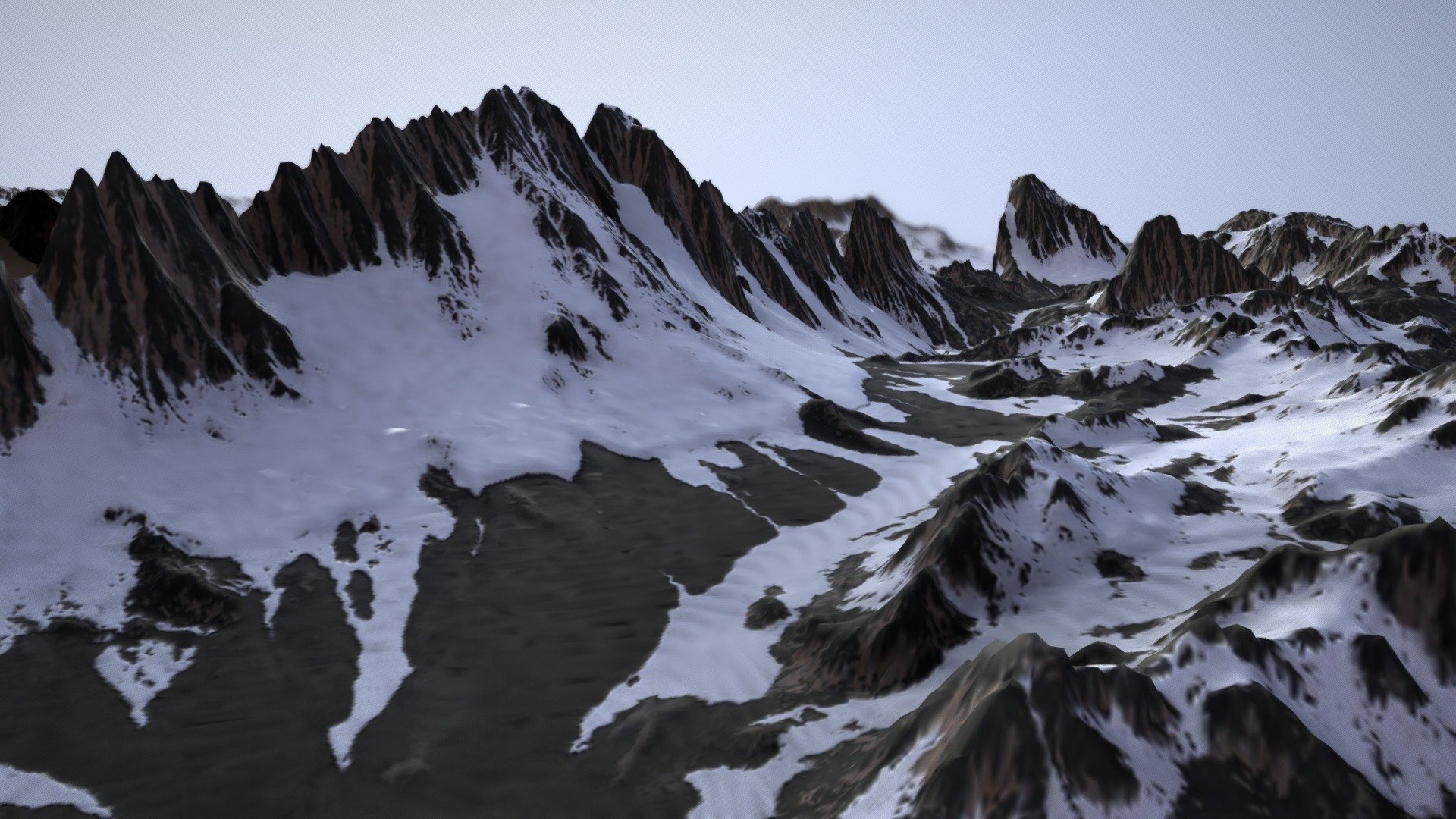 Grassy Landscapes with Snow - Buy Royalty Free 3D model by Šimon Ustal ...