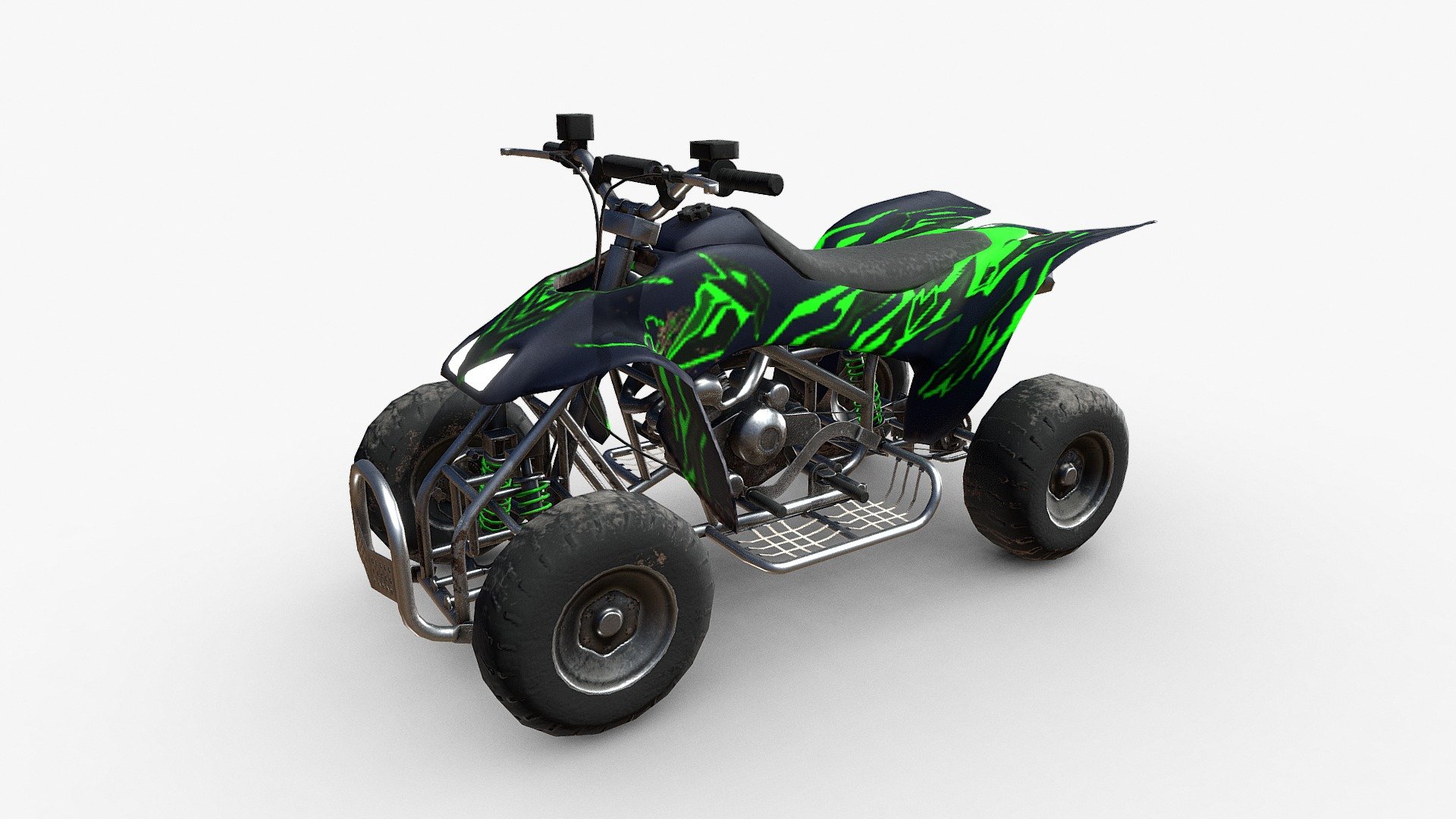 Quad Bike v2 - Buy Royalty Free 3D model by Pieter Ferreira ...