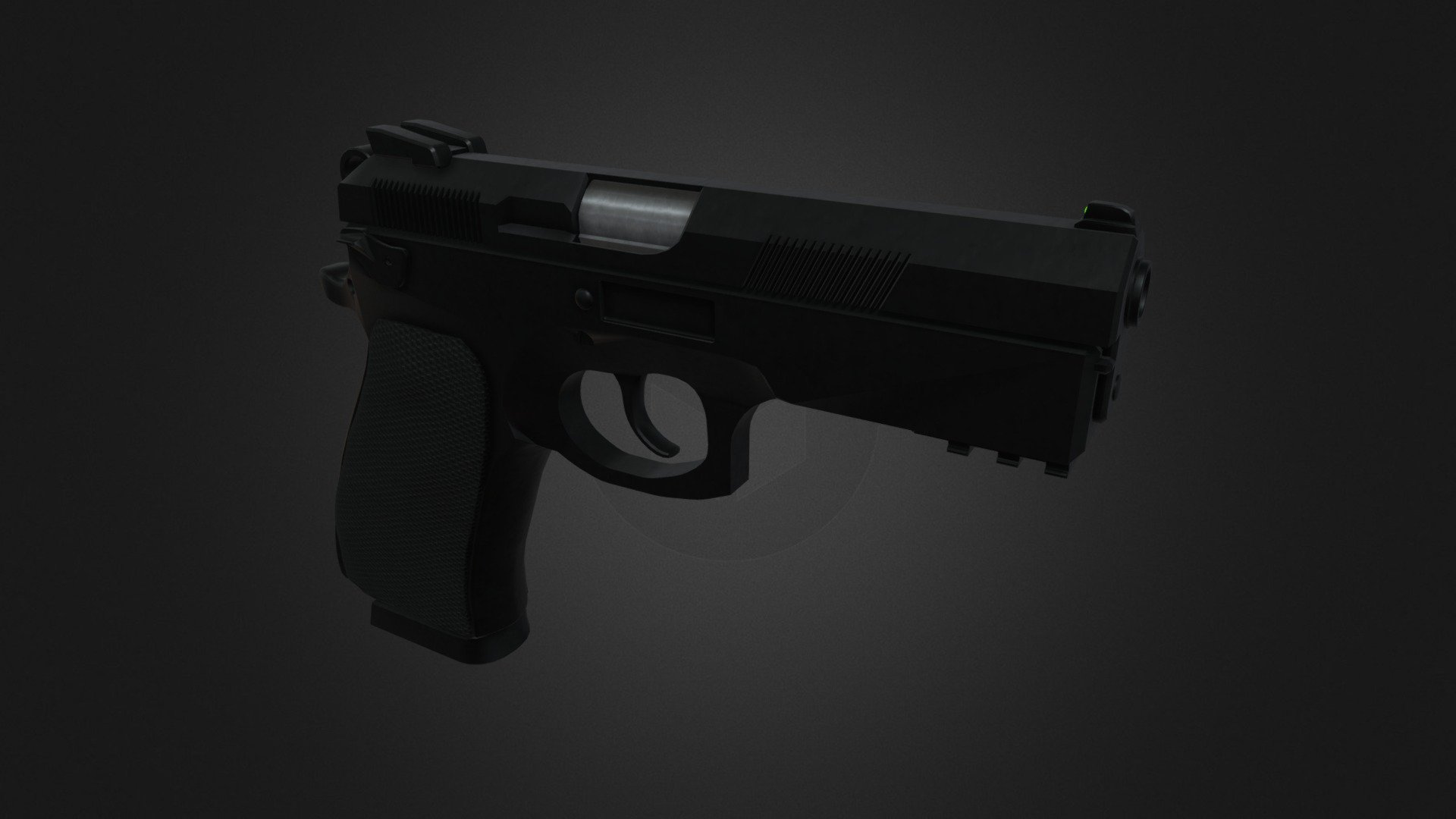 Semi-Auto Handgun - Download Free 3D model by GameDevMoot [46fda0d ...
