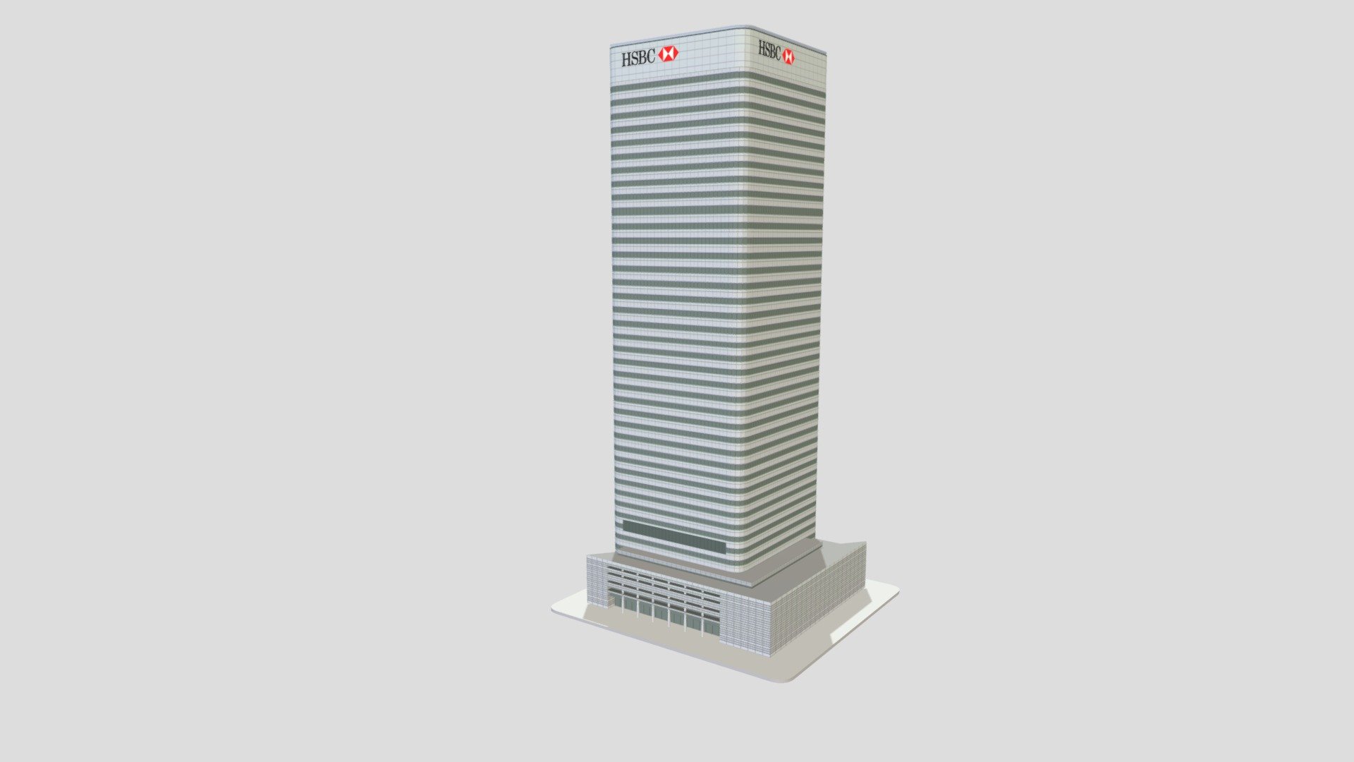 HSBC Tower London Low Poly - 3D model by nuralam018 [4701e4b] - Sketchfab