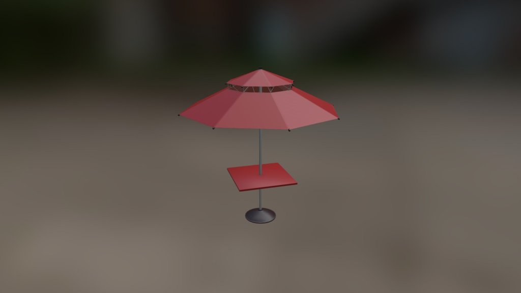 Parasol - 3D model by kinakyu [47023f0] - Sketchfab