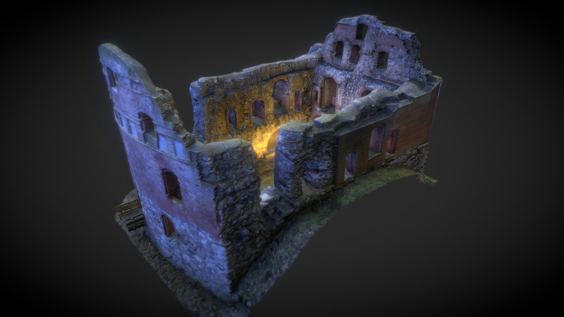 Månstorps Gavlar, anno 1540 - 3D model by RasmusSchmidt [4702fe0 ...