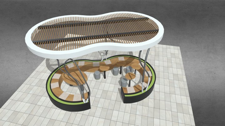 Park-seating 3D models - Sketchfab