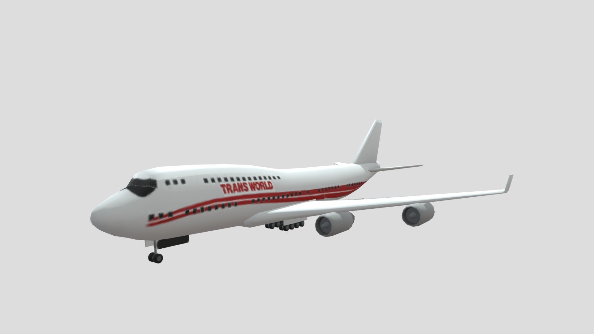 Boeing 747 twa - Download Free 3D model by zairiq zairiq (@zairiqzairiq ...