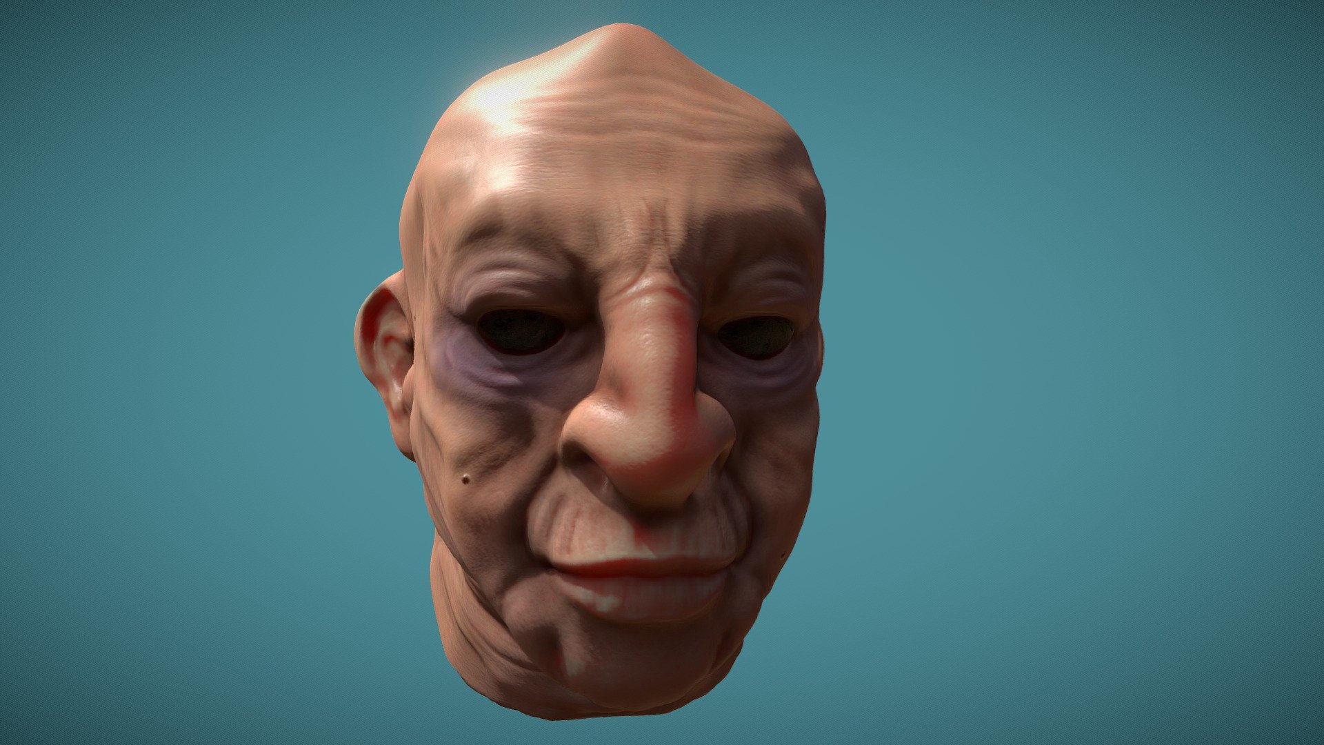 Old Man Head - Download Free 3D model by ThomasChampeaux [4706f58 ...