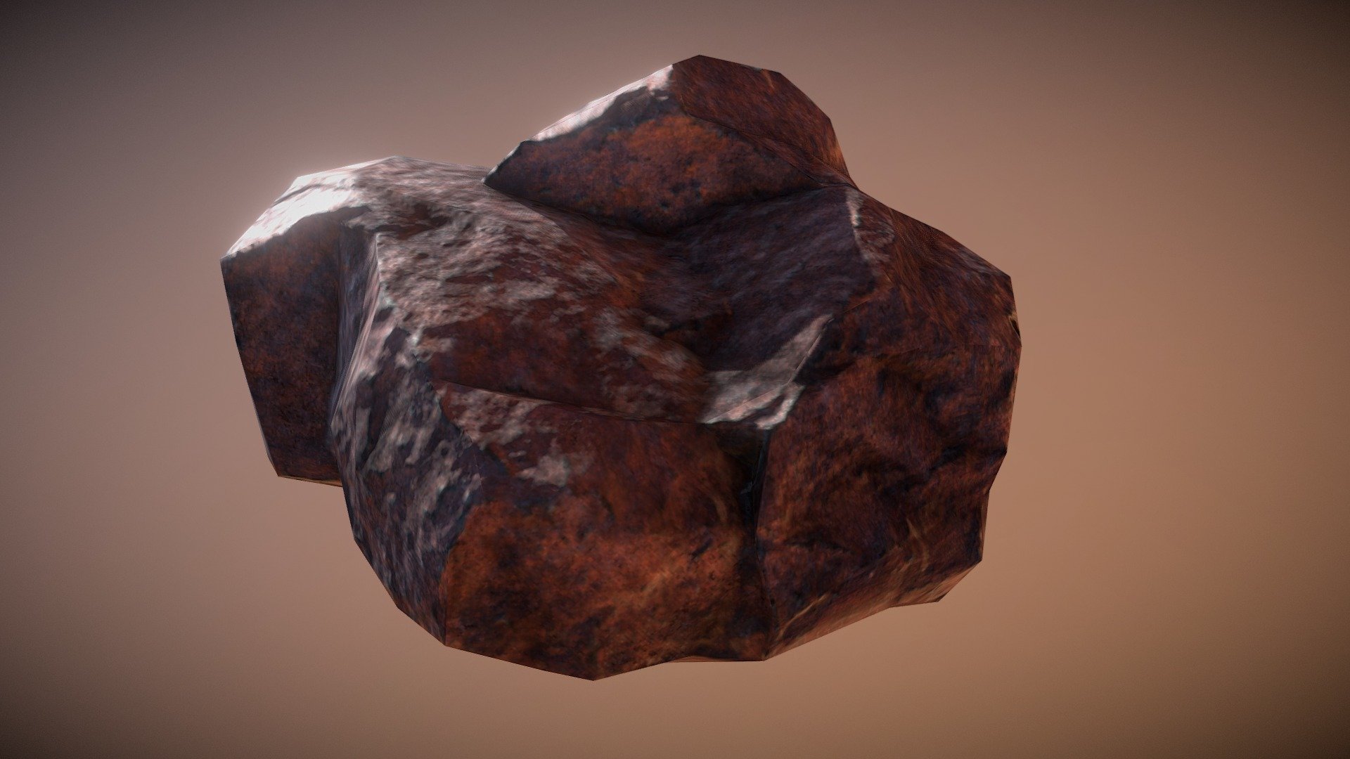 Boulder 004 Low Poly | Red Volcanic - 3D model by deepfielddev [4708585 ...