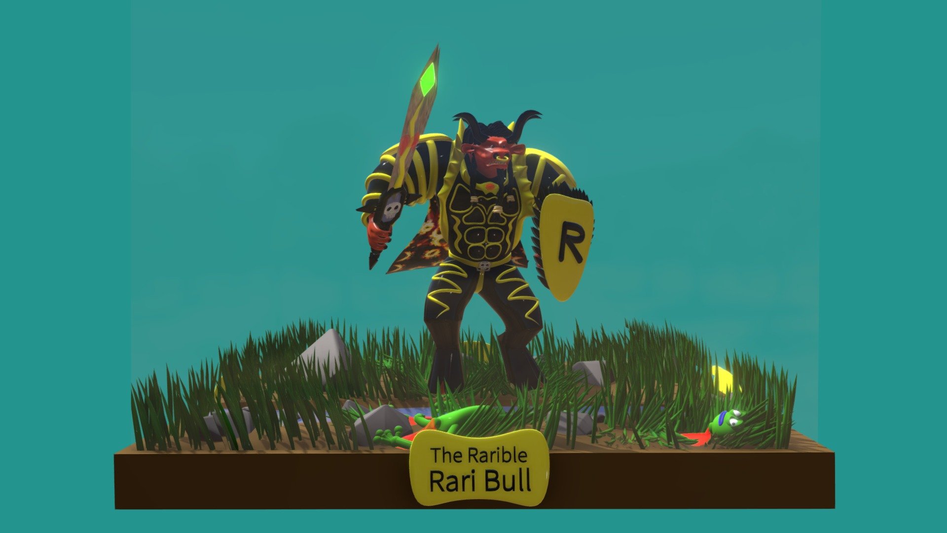 Rarible Rari Bull - Download Free 3D model by pARkesy84 [470c8a4 ...