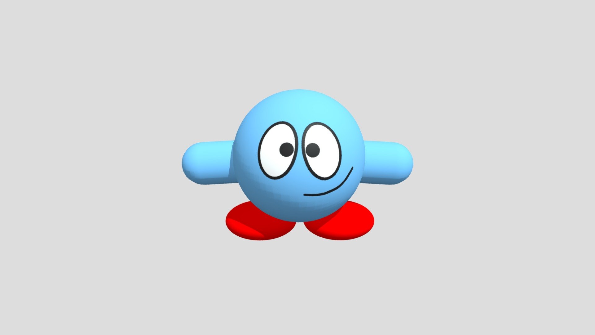 Blue Kirbo - Download Free 3D model by niccheezey [470d31e] - Sketchfab