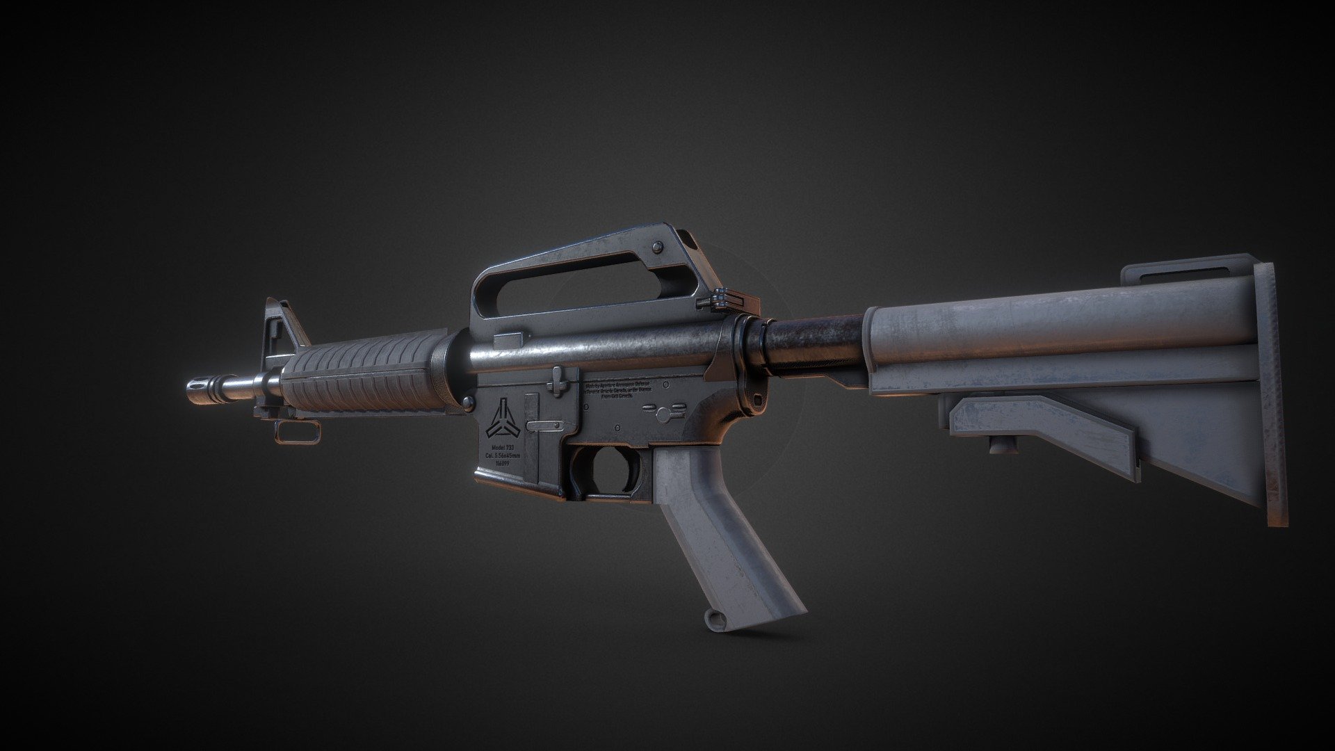 Colt 733 - 3D model by Aperture Aerospace (@Apeture_Aerospace) [470d40a ...