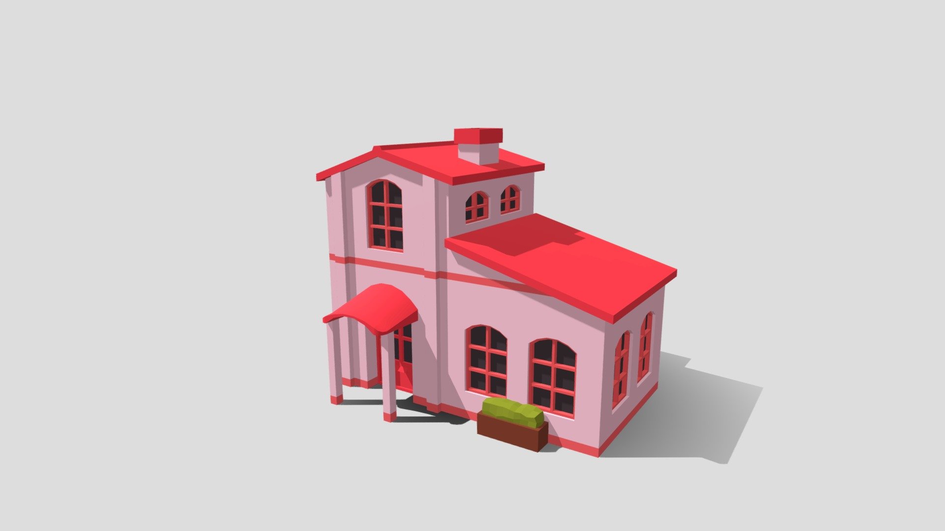 Low poly house 2 - Download Free 3D model by assetfactory [470dd32 ...