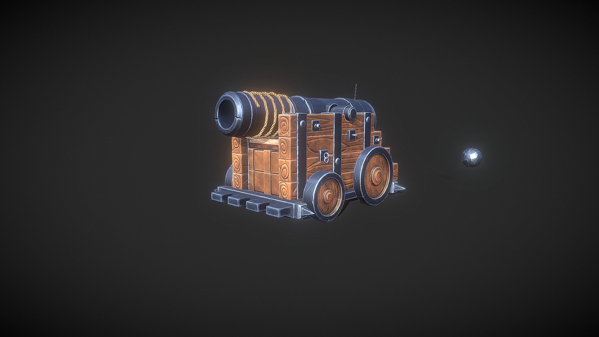 Stylized Cannon - 3D model by VictorSantos76 (@VictorSantos01) [470f5c8 ...