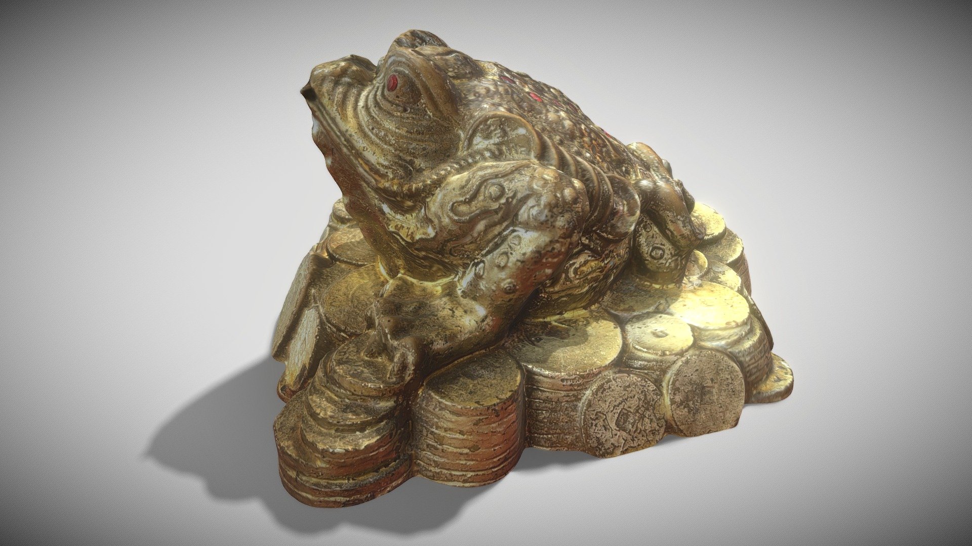 gold frog - Buy Royalty Free 3D model by KimtueKP [471113e] - Sketchfab ...