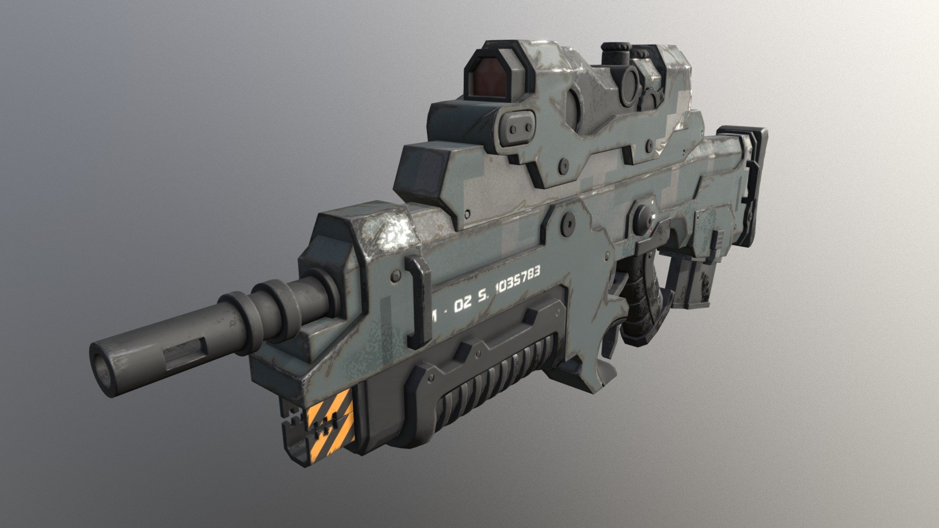 ASH - Heavy Assault Rifle - Download Free 3D model by JmCVoyager ...