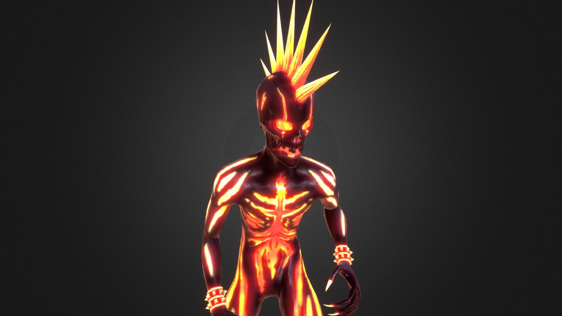 "NeverBlink" Punk Demon - Download Free 3D model by Indie Omega (Alan ...