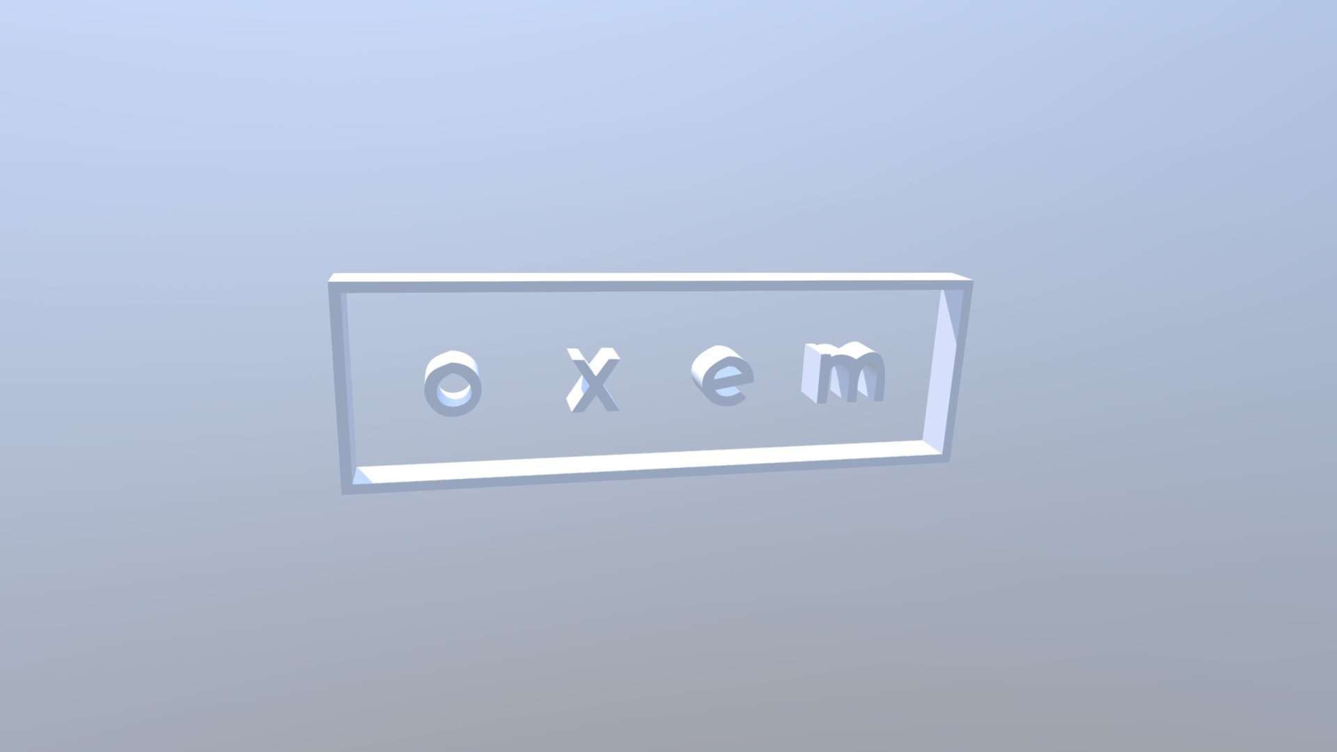 Logo-oxem - Download Free 3D model by oxem [4715afa] - Sketchfab