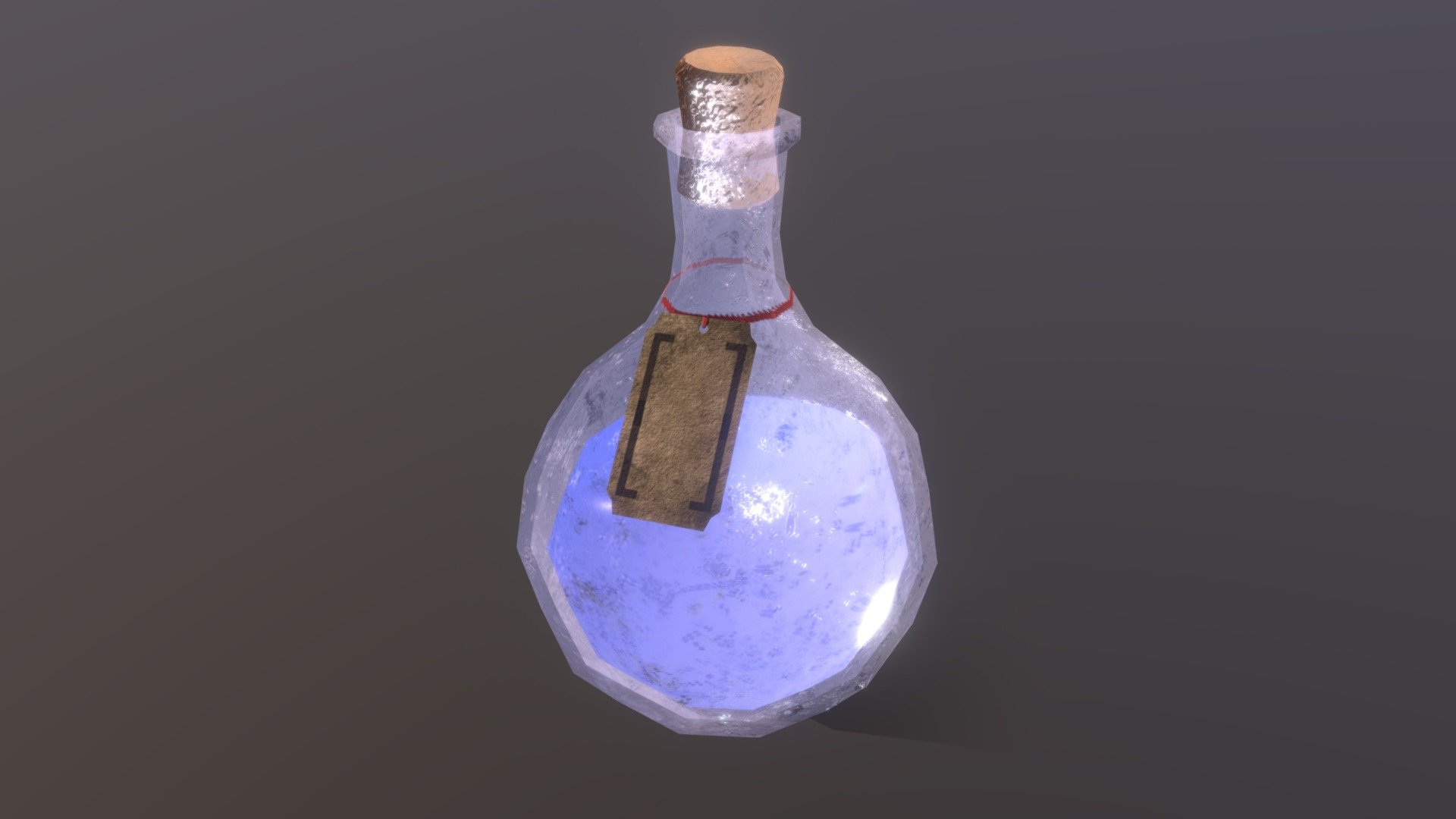 Potion bottle textured in Substance - 3D model by PinkChamomile ...