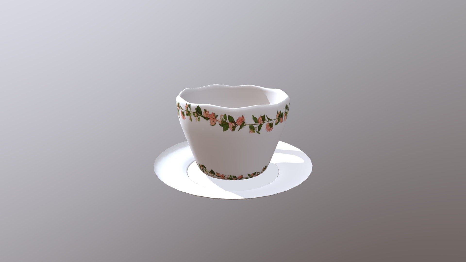 Teacup w/ texture - 3D model by Nicole Siefker (@nsiefker) [4719d9c ...