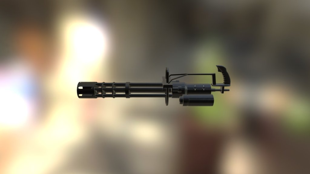 Minigun - 3D model by DenisL [471ad90] - Sketchfab