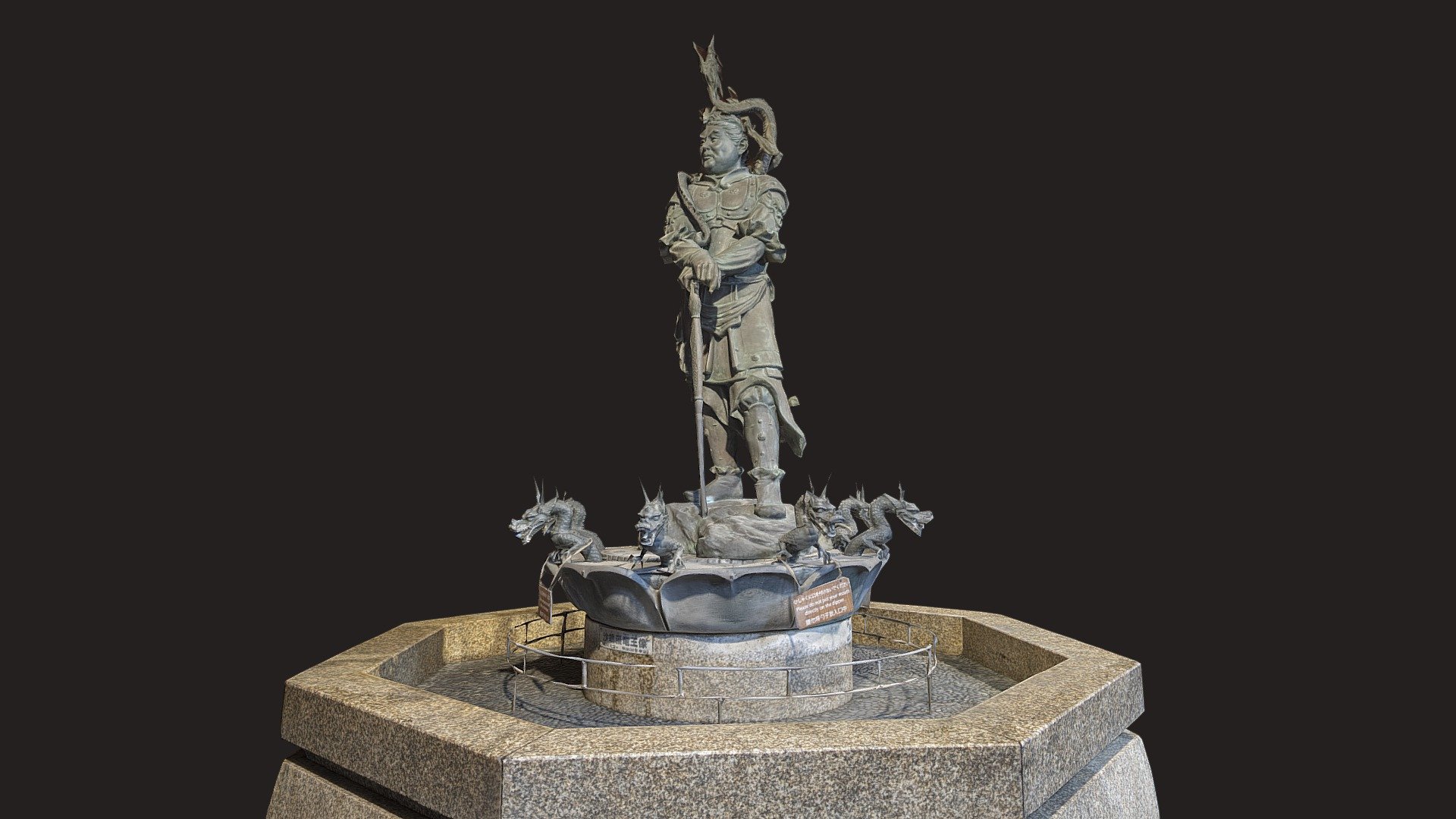 Sakara Ryūō (Dragon King statue) Senso-ji Temple - 3D model by Raiz ...