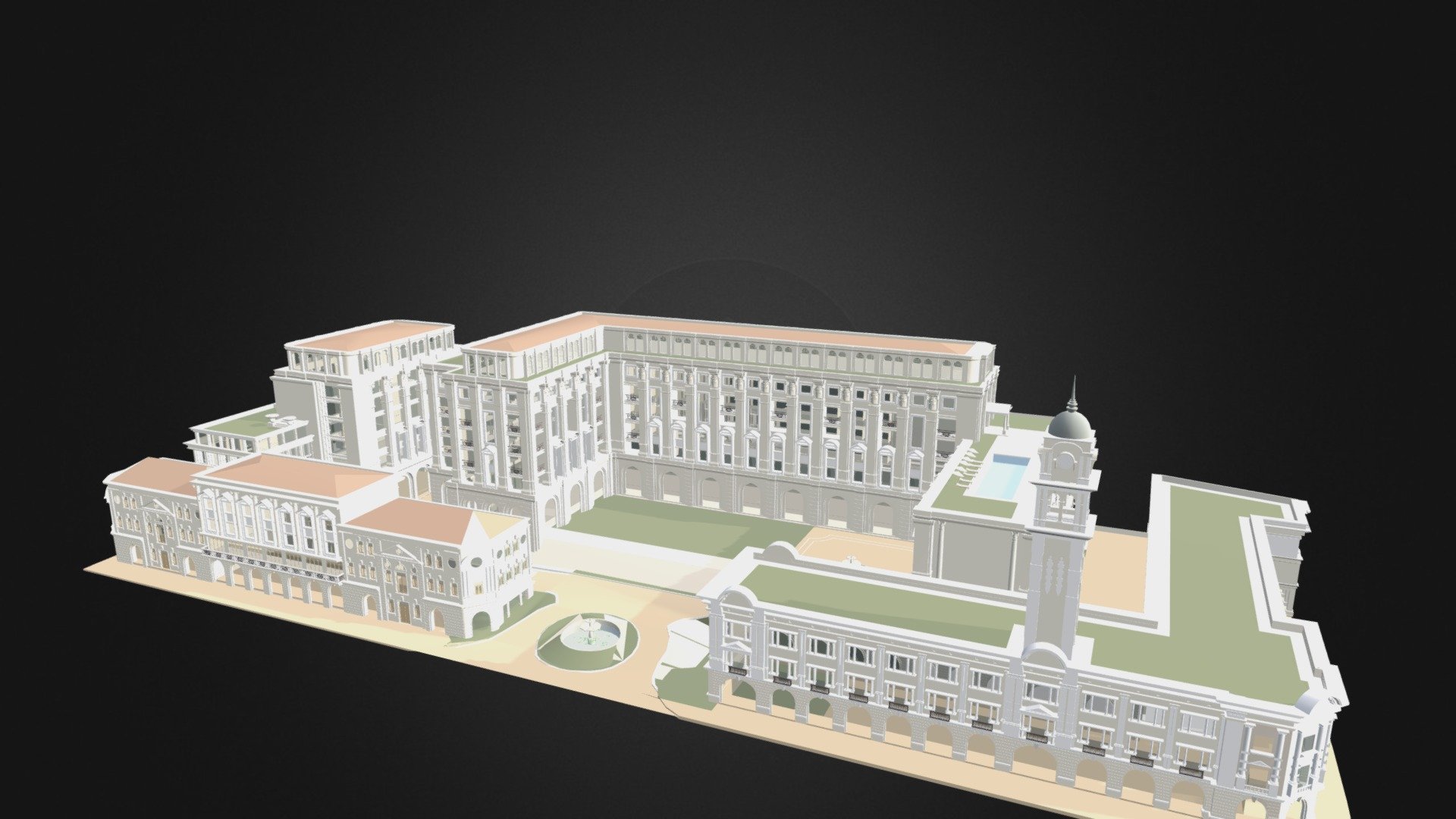 Sci-fi Colonial City - 3D model by joritz27 [471bdda] - Sketchfab