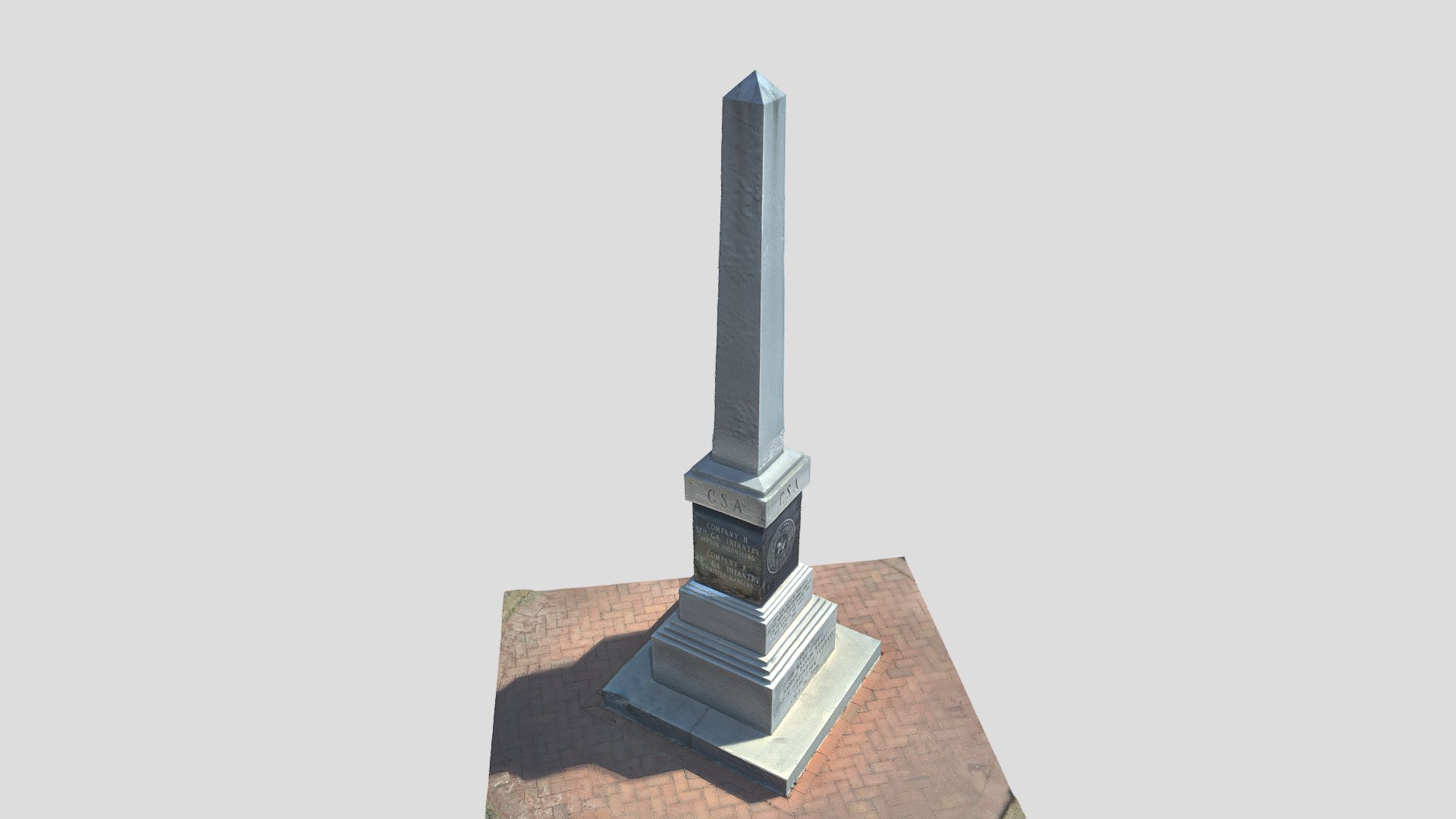 Confederate Monument in Evans Town Center - Download Free 3D model by ...