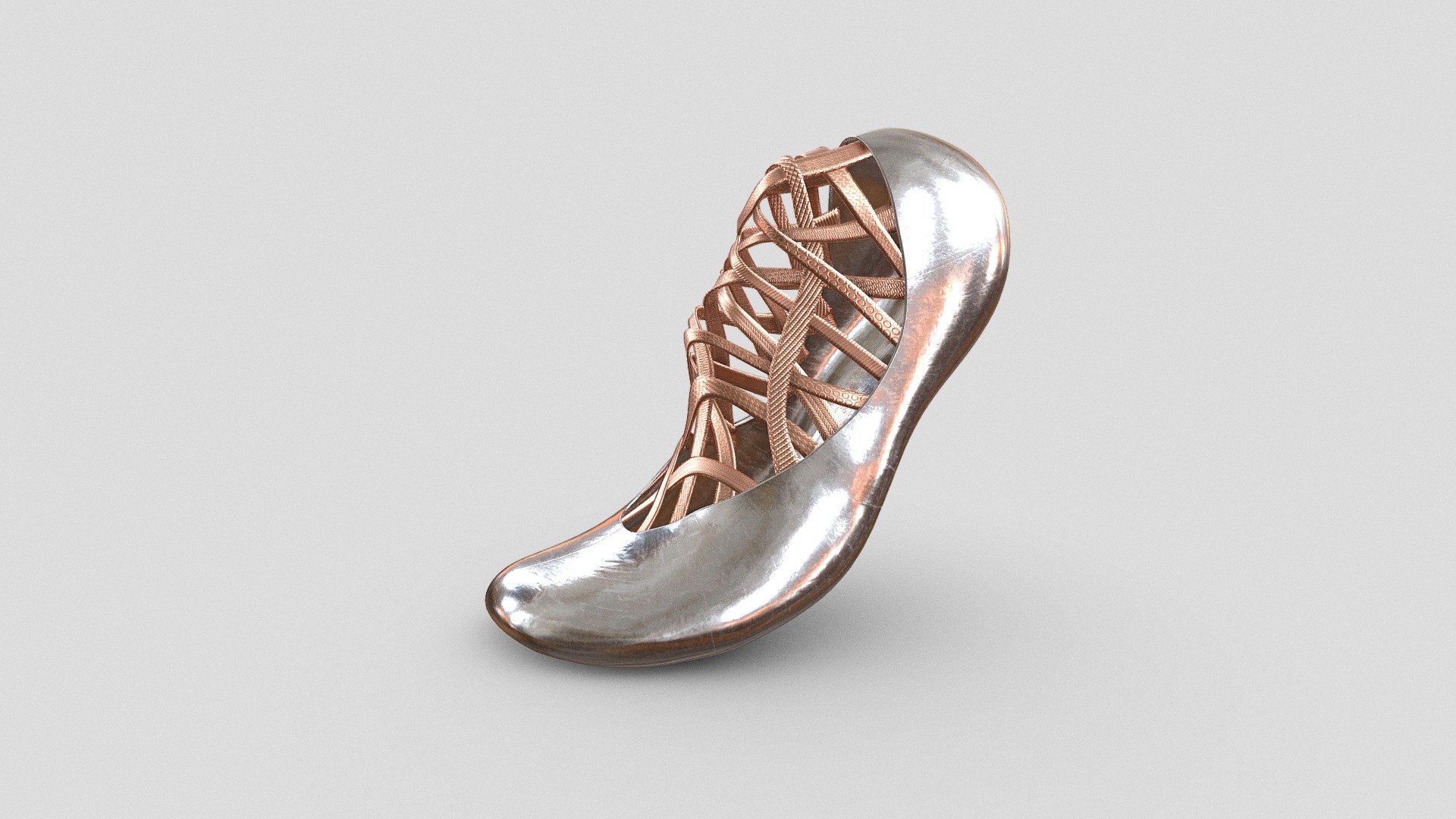 shoe-sculpture_copper-Stainless-steel-bend - 3D model by TaiwanPaiho ...