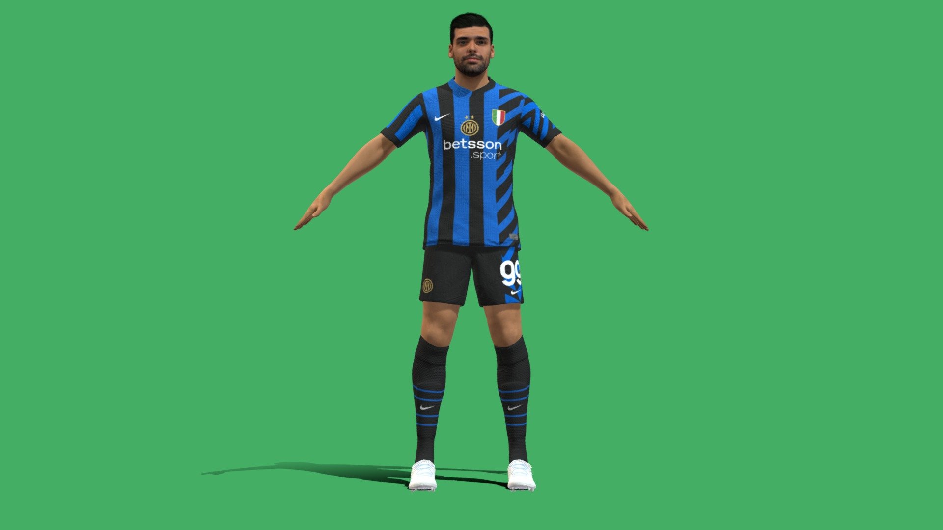 3D Rigged Mehdi Taremi Inter Milan 2025 - 3D model by tranduytankts ...