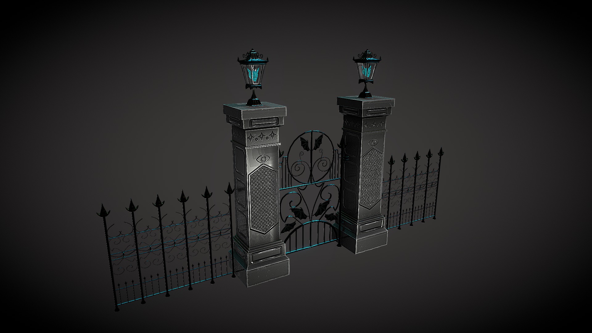 Gothic Gate - 3D model by sam.robinson.93 [471f42d] - Sketchfab