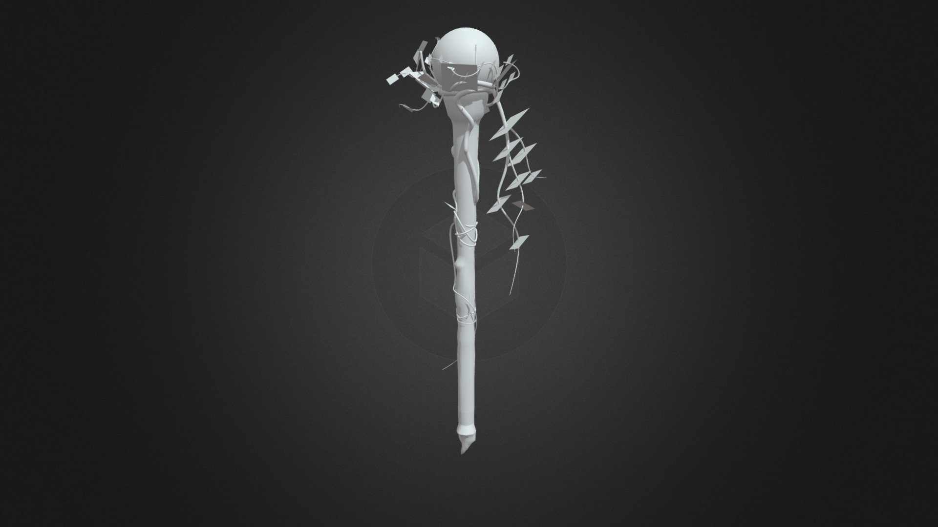 Organic_Staff_LowRez - 3D model by Alexandria_Womack [471f49e] - Sketchfab