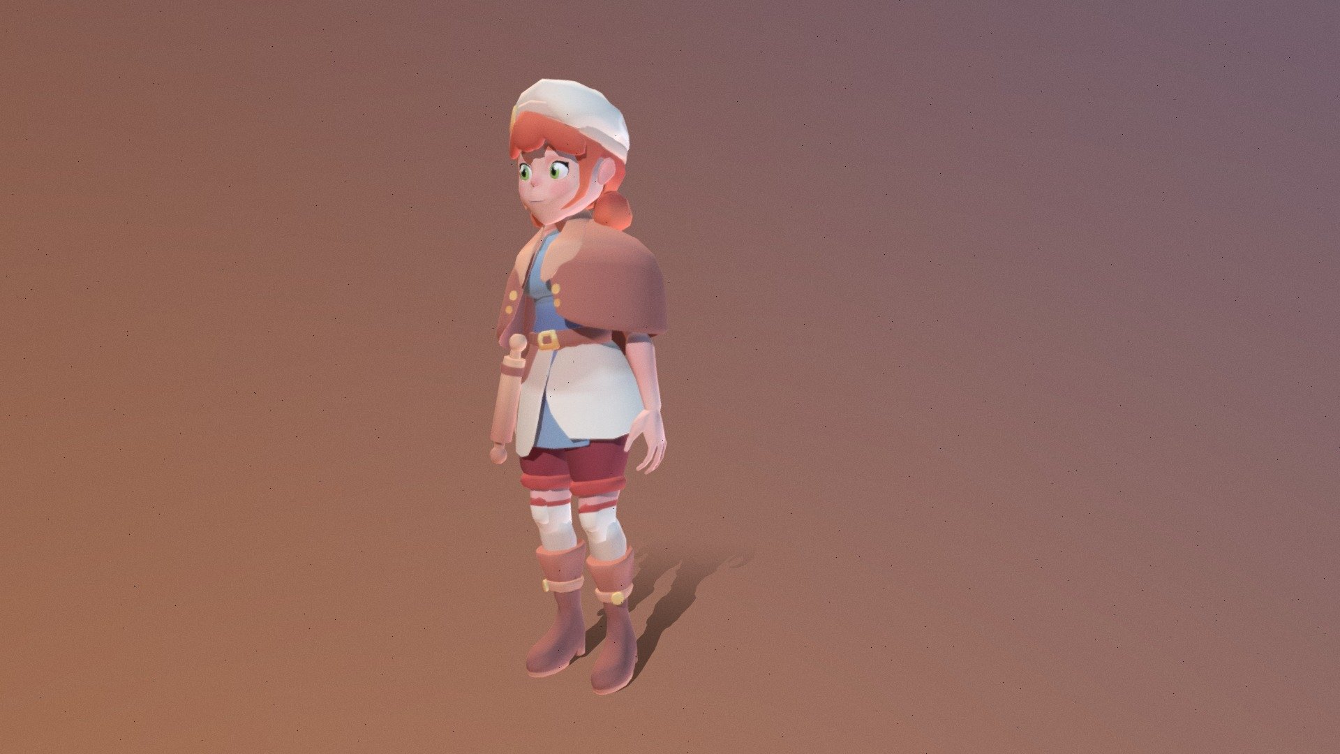 Low poly girl - Dani the baker adventurer - 3D model by loislhkvdb ...