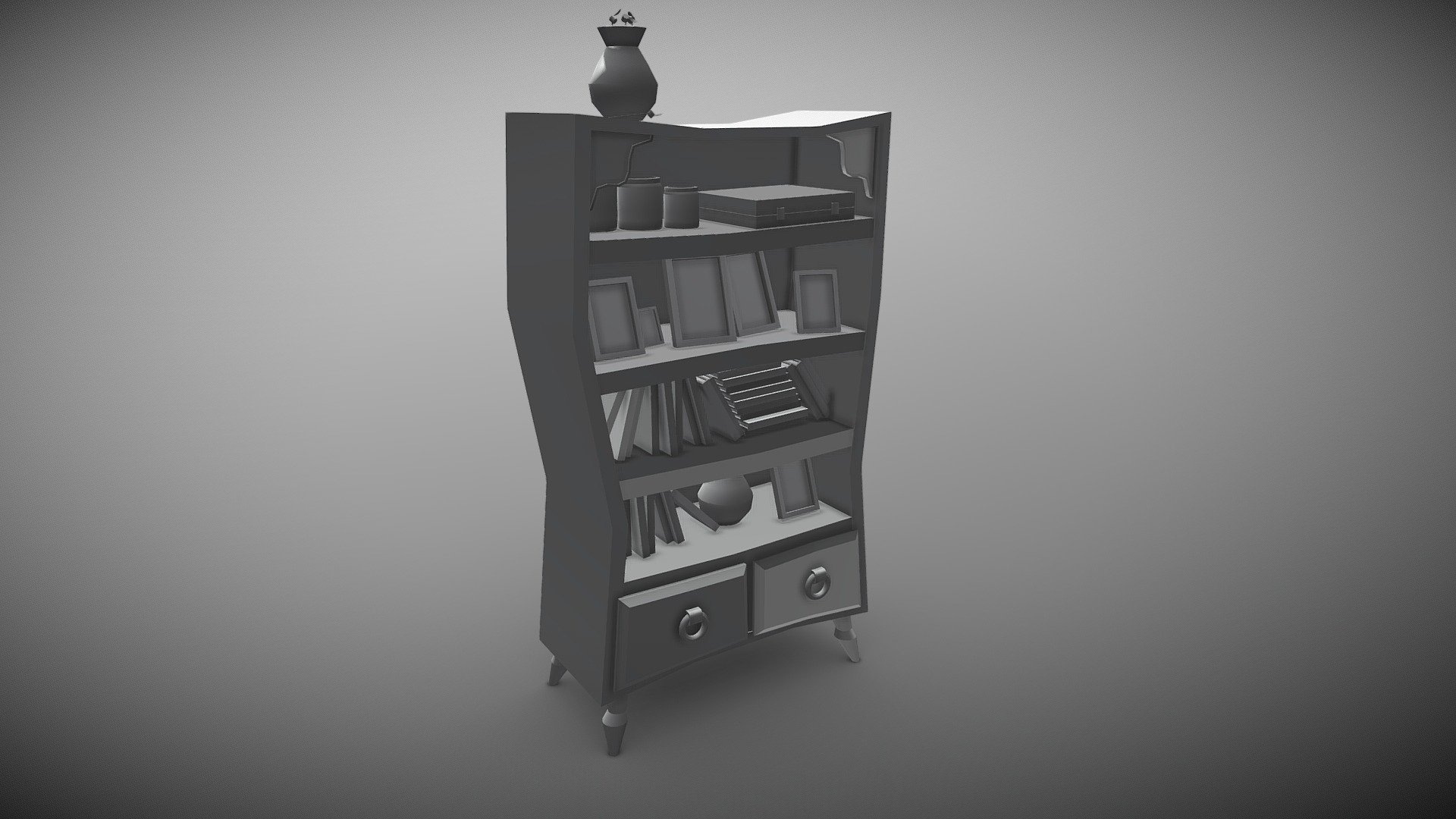 Book Shelf - 3D model by Tyler Jorgensen (@Mister3os) [47227d4] - Sketchfab