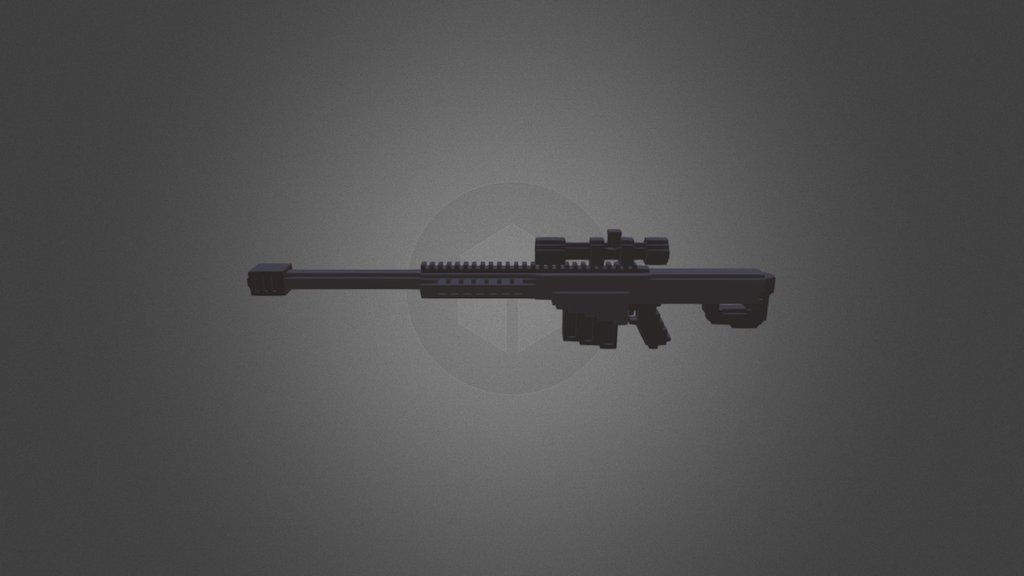 Barrett M82 50cal - 3D model by Anomaly Artz (@AnomalyAlpha) [47236c0 ...