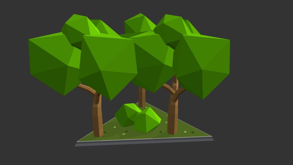 Tri Trees - Download Free 3D model by KrossPhaire3D [4724a73] - Sketchfab