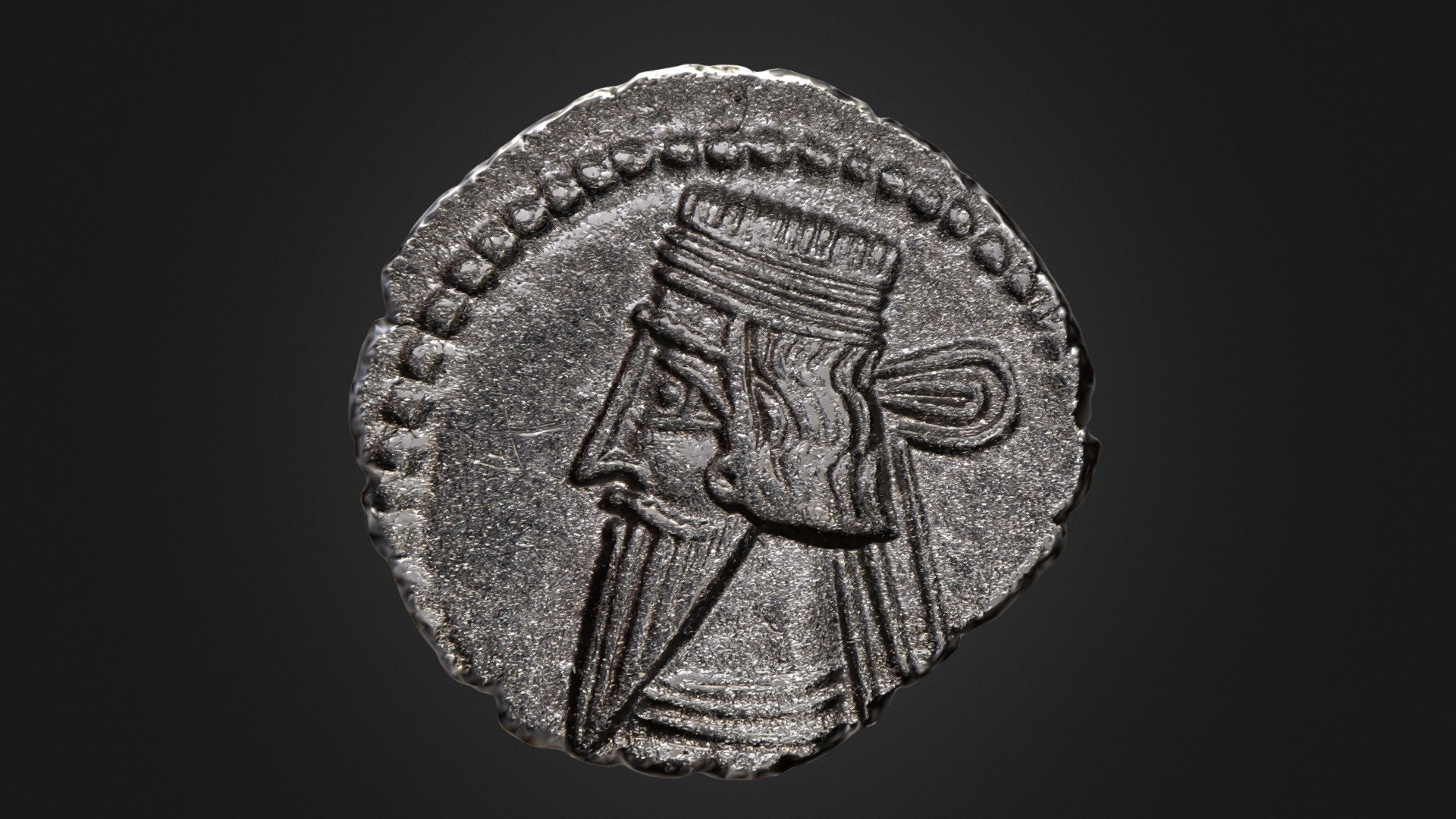 Drachma of the King of Parthia Pacorus I. - Download Free 3D model by ...