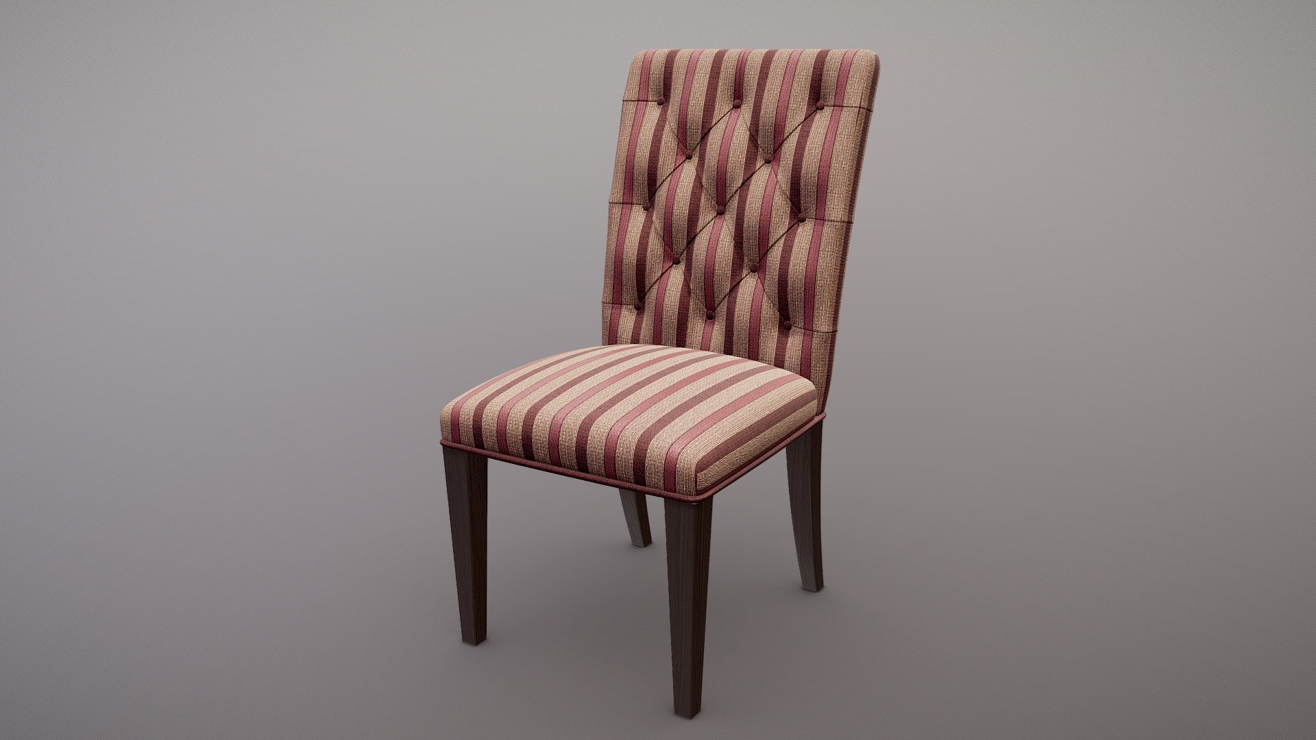 Tufted Side Chair - Buy Royalty Free 3D model by romullus [4728aef ...