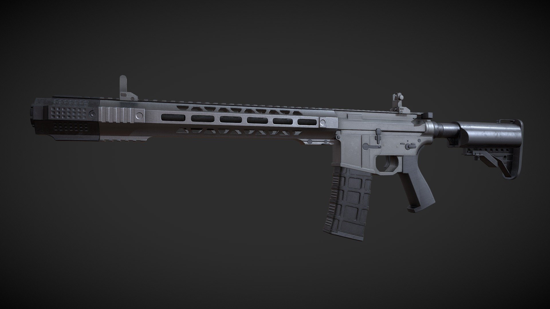 AR15 - Download Free 3D model by TORI106 [4728f22] - Sketchfab