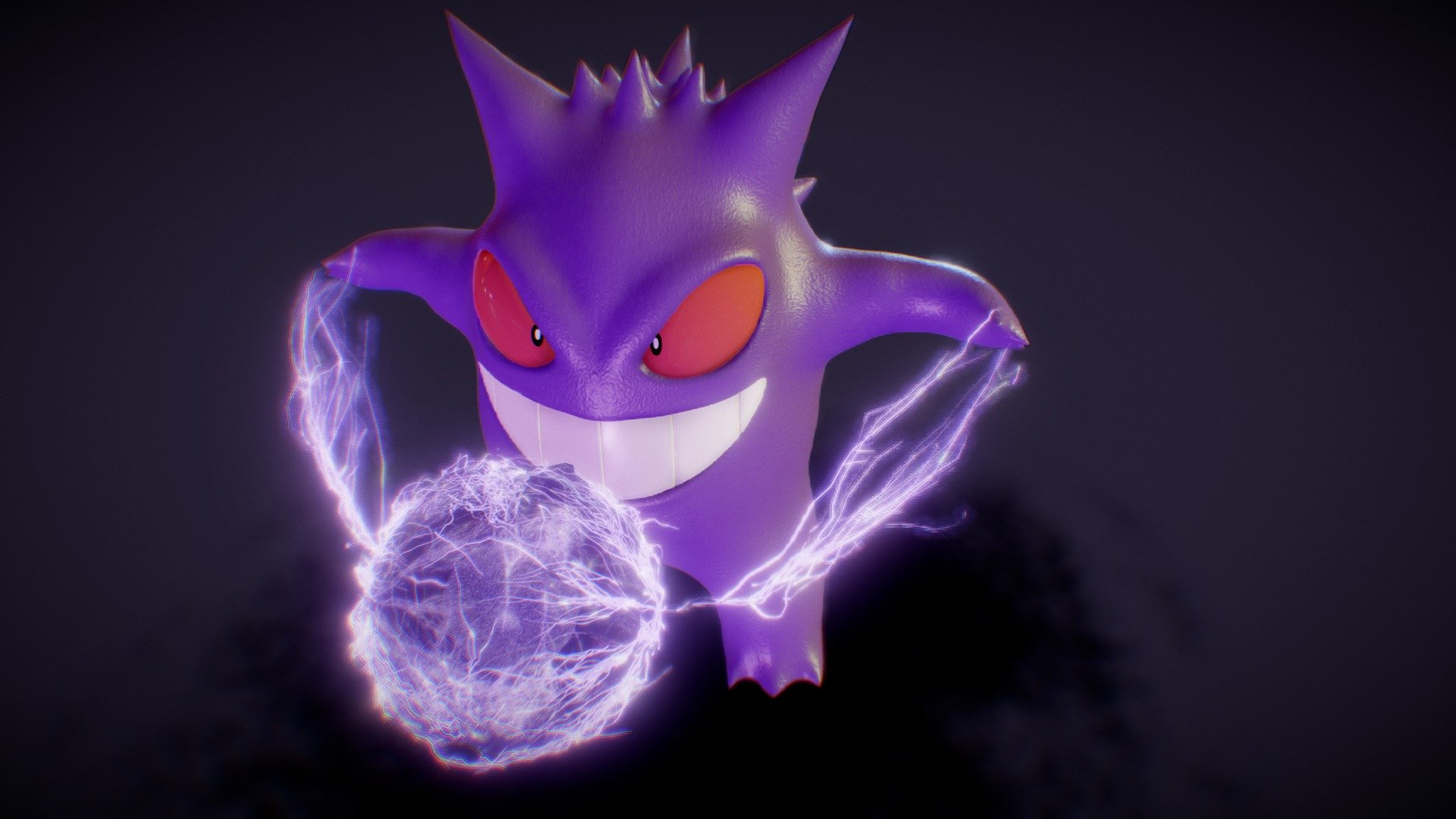 #94 Gengar - 3D model by Frank Bere (@Frank.Bere) [4729636] - Sketchfab
