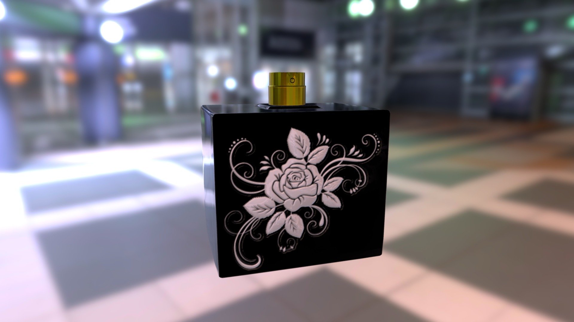 Bottle of cologne - 3D model by JERDesigns (@WordPress) [472a41e ...