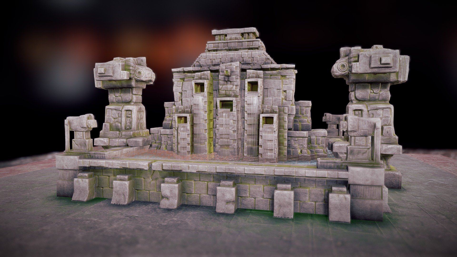 Hyper Light Drifter fountain - 3D model by joshyonganimate [472b913 ...