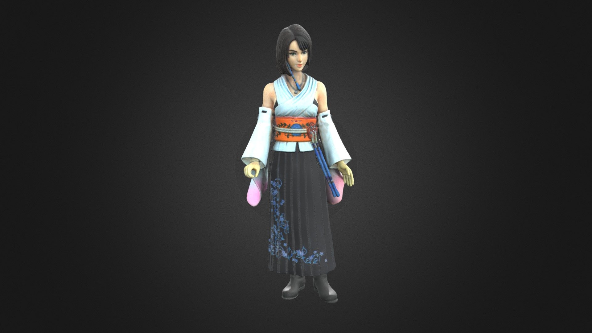 Final Fantasy X Yuna Figurine by Photogrametry - Download Free 3D model ...