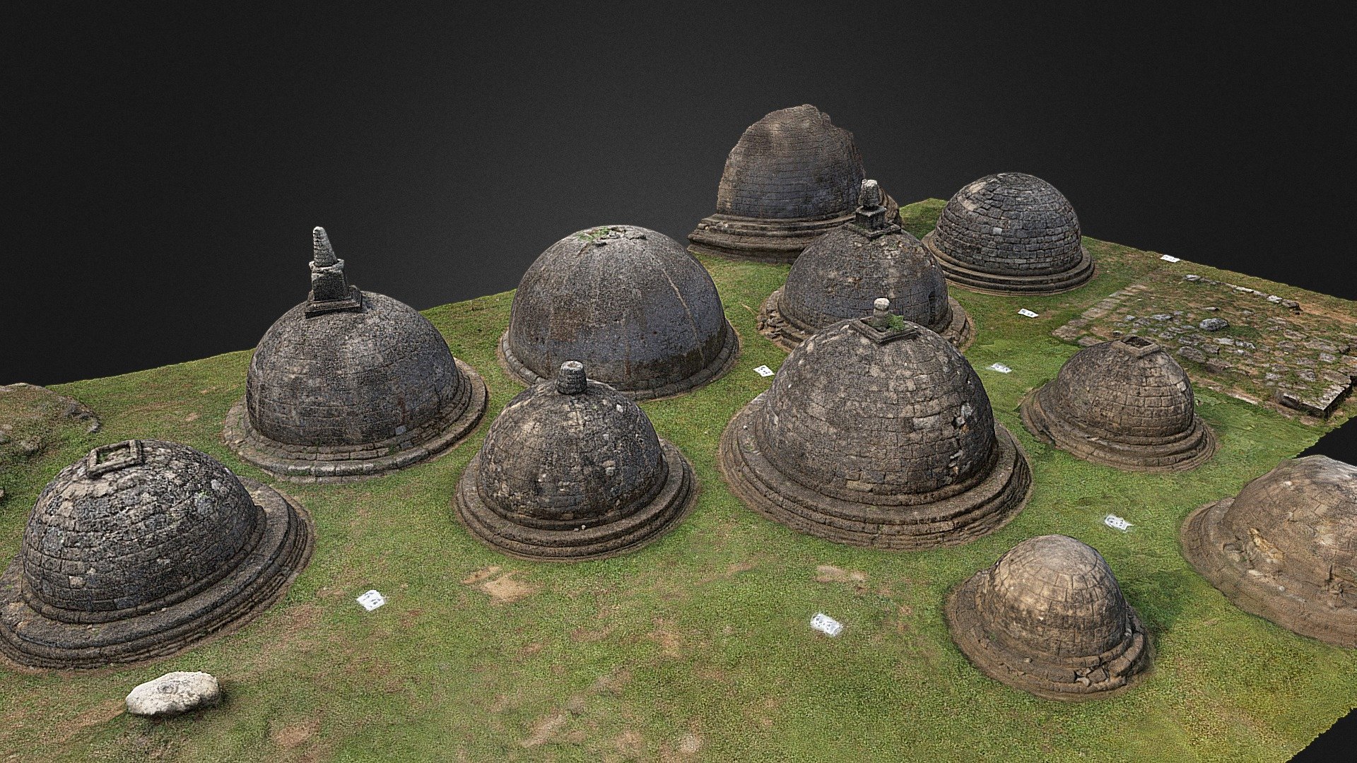 Kantharodai Stupas: Southern Section - Download Free 3D model by ...
