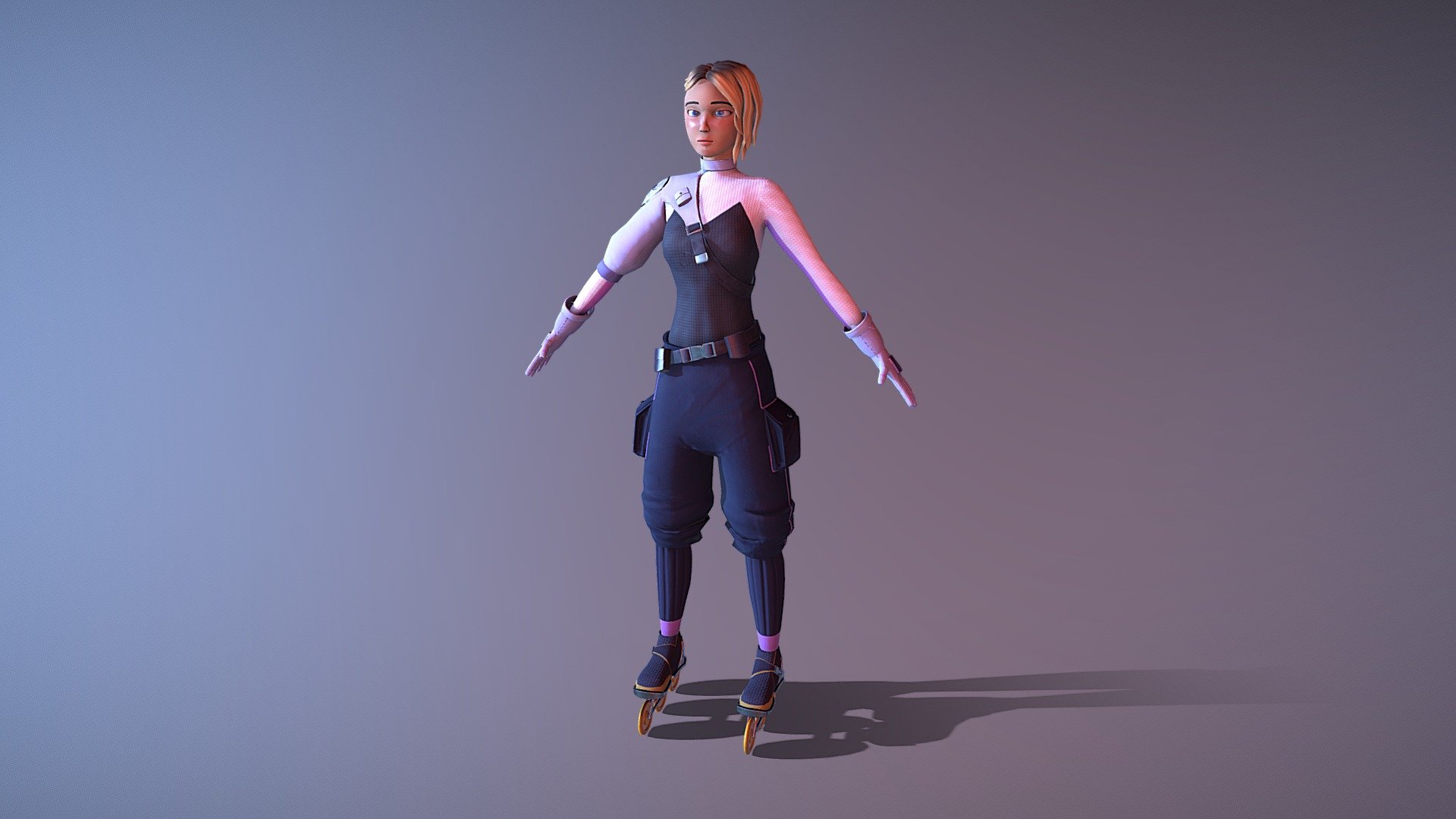 Cyberpunk Gwen Stacy - 3D model by mayan_tribe (@mayantribe) [472d6ba] - Sketchfab